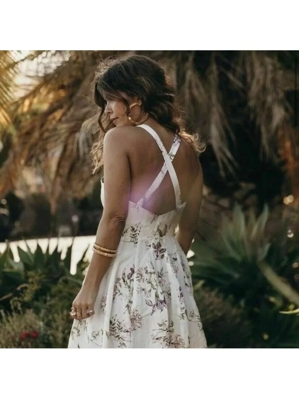 Brook Collection | Dresses | Nwt 422 Brock Collection Floral Cross Back ...